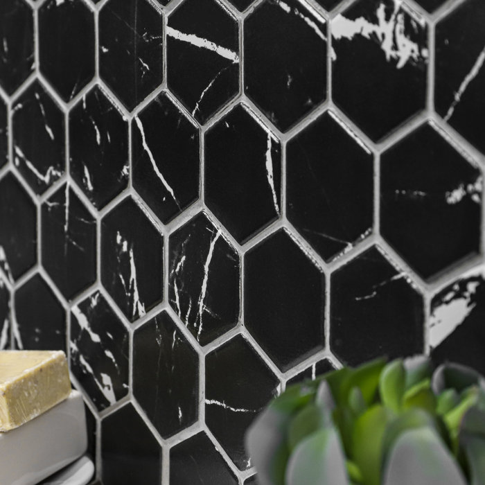 WS Tiles Value Series 2" x 2" Porcelain Honeycomb Mosaic Wall & Floor ...