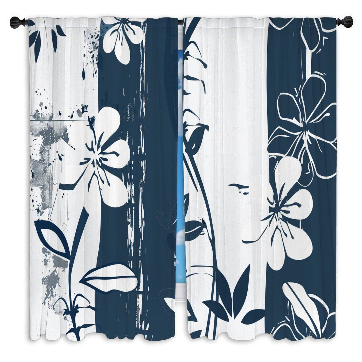 Hokku Designs Rodricka Polyester Room Darkening Curtain Pair | Wayfair
