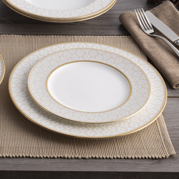 Noritake Noble Pearl Set Of 4 Dinner Plates, 11" | Wayfair