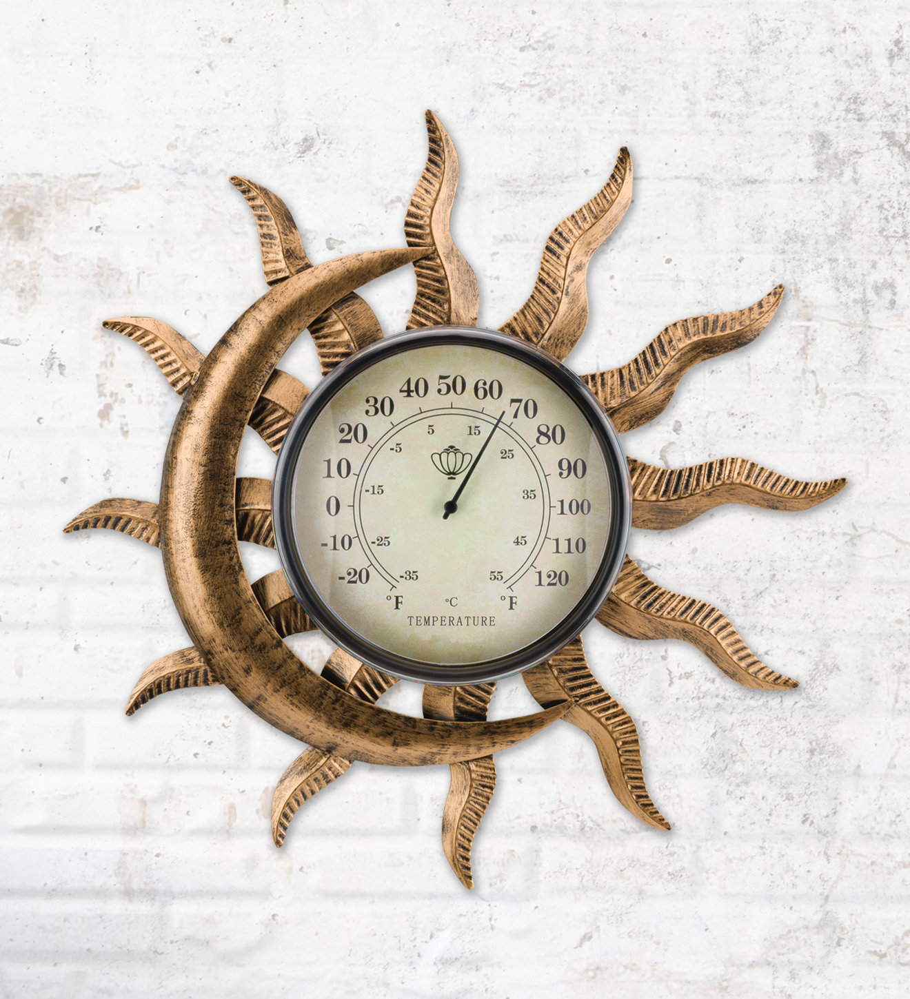 Bungalow Rose Sun and Moon Thermometer & Reviews | Wayfair