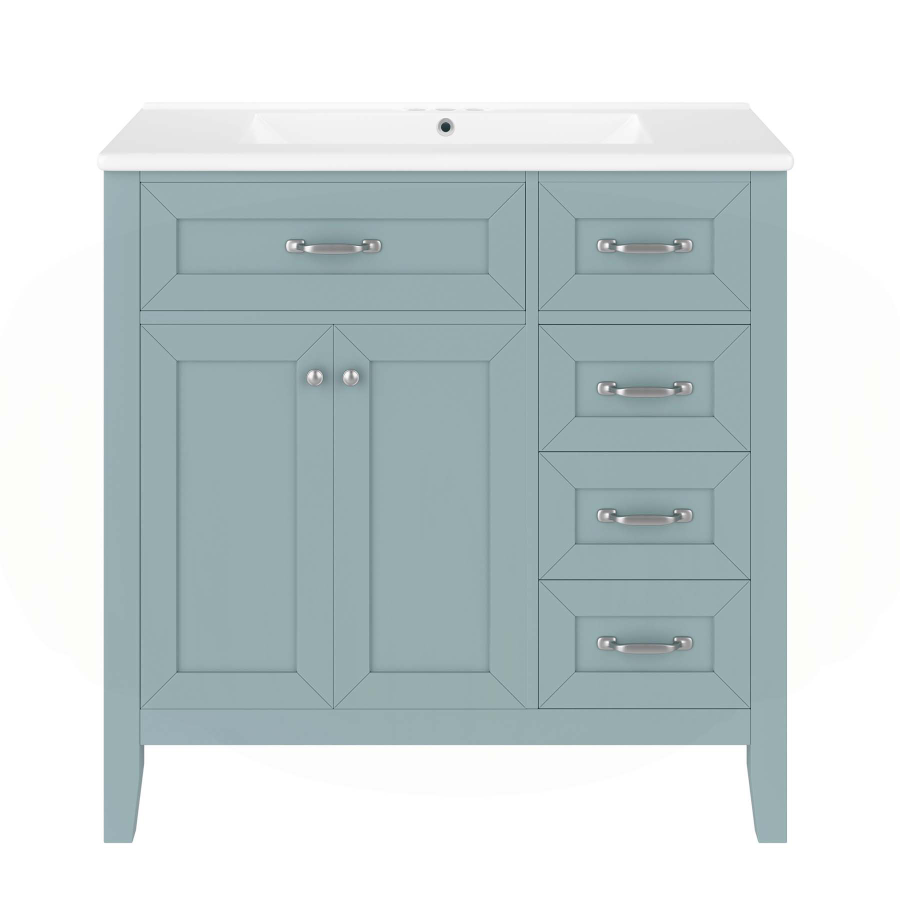 CARPET DESIGN UNLIMITED 2015 LLC Stylish Bathroom Vanity with Multiple ...