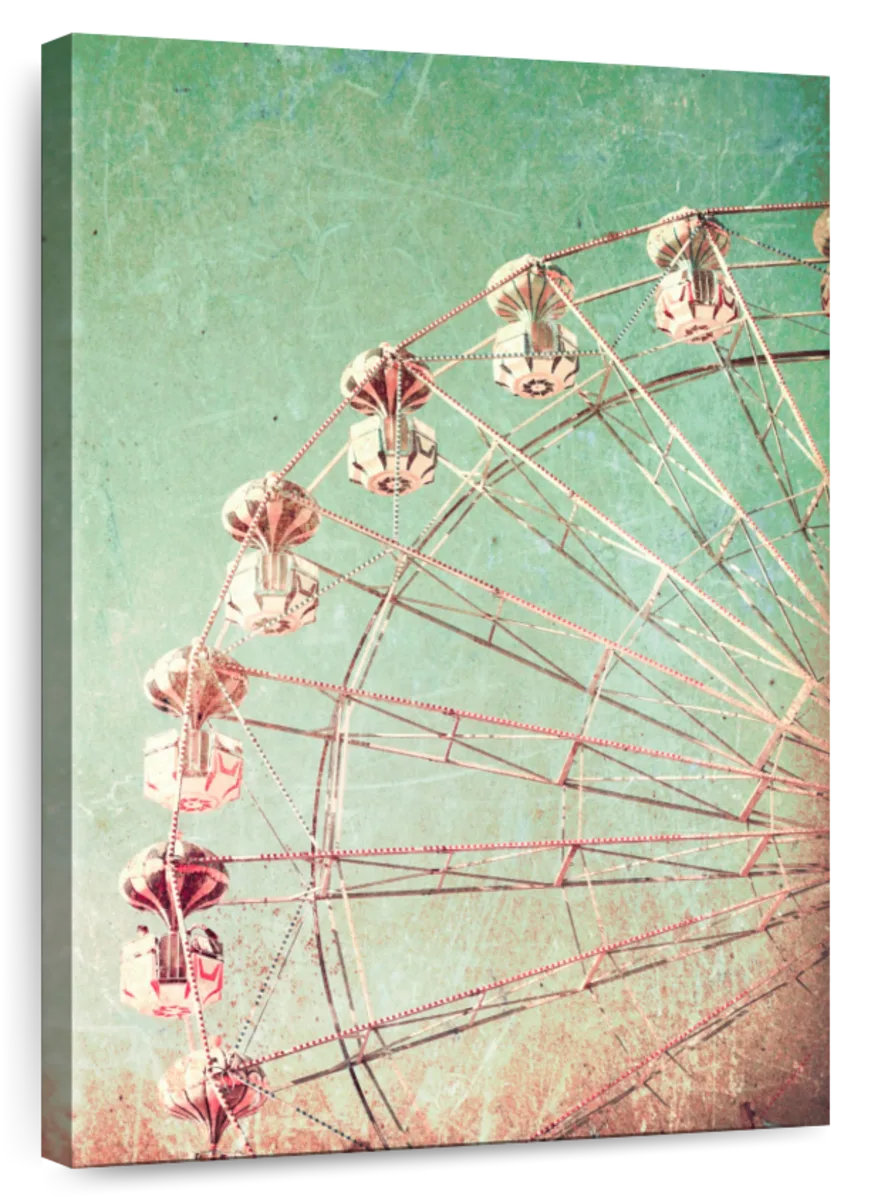 Bungalow Rose Kerner Grunge Ferris Wheel | Wayfair