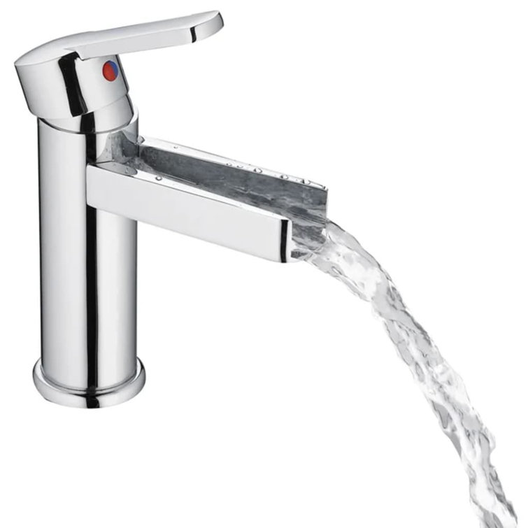 Ebern Designs Basin Mixer Tap With Waterfall Spout | Wayfair.co.uk
