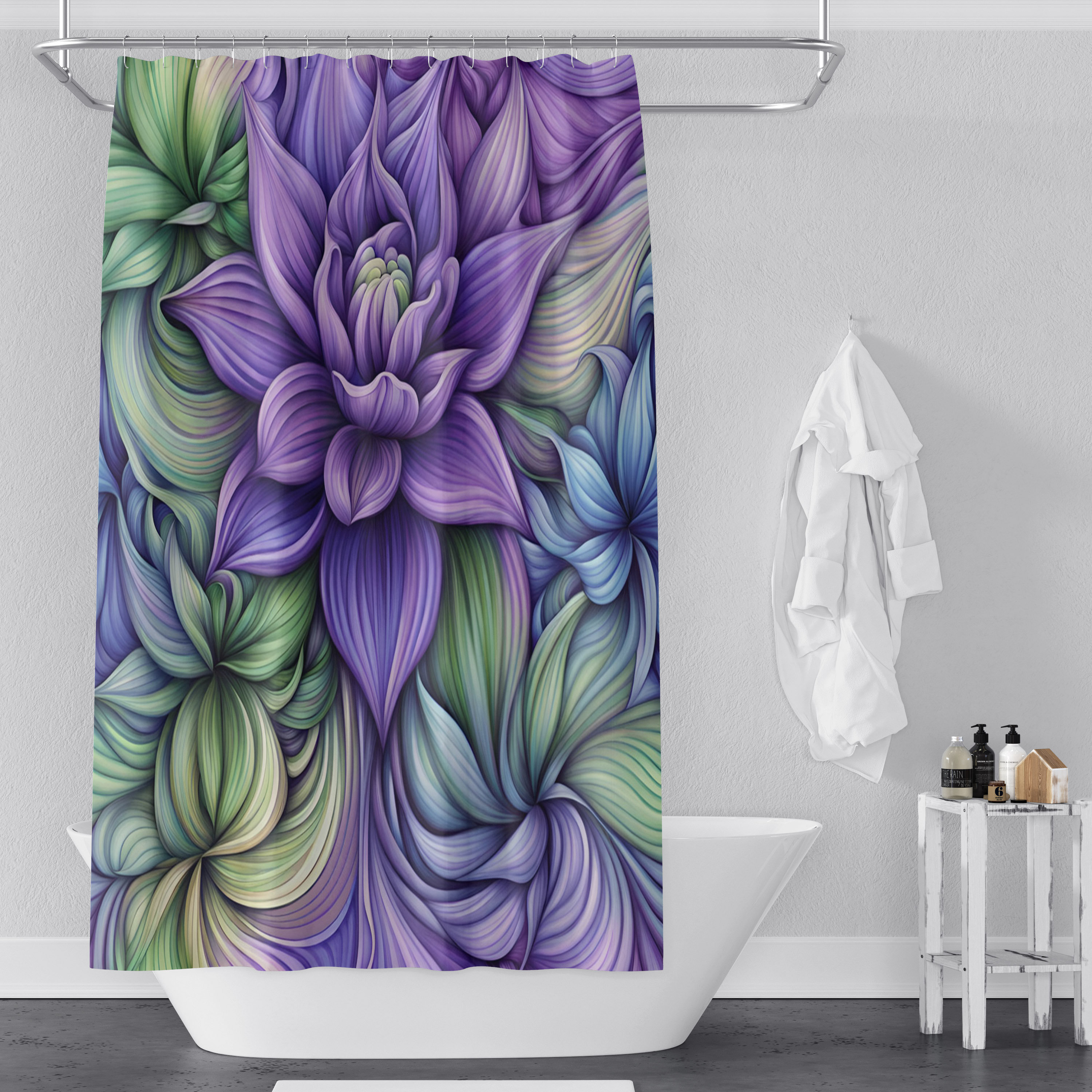 East Urban Home Haedon Floral Shower Curtain - Wayfair Canada