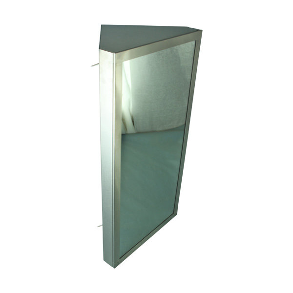 Ebern Designs Infinity Corner Medicine Cabinet with Mirror 23.62" H X ...