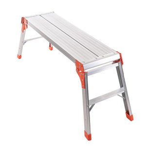 WFX Utility™ Aluminum made workbench, extra large step stool, foldable ...