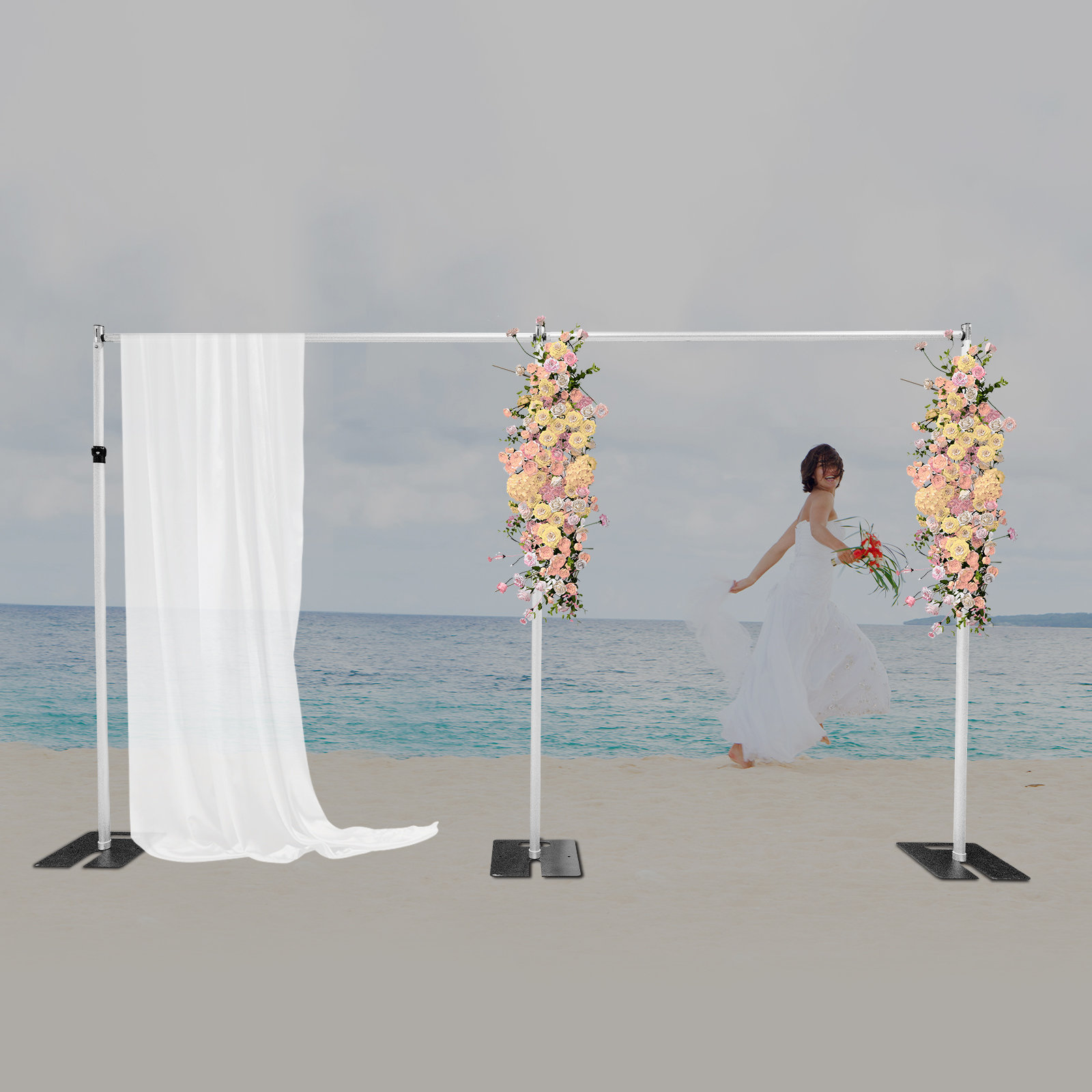 FRONG 10Ft*20Ft Height And Length Adjustable Backdrop Stand For ...