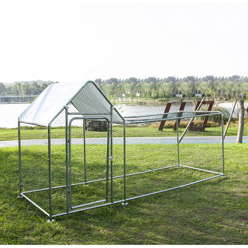 Tucker Murphy Pet™ Metal Chicken Coop Chick Run Backyard Hen House ...