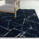 Wrought Studio Boehler Navy Modern Abstract Area Rug | Wayfair
