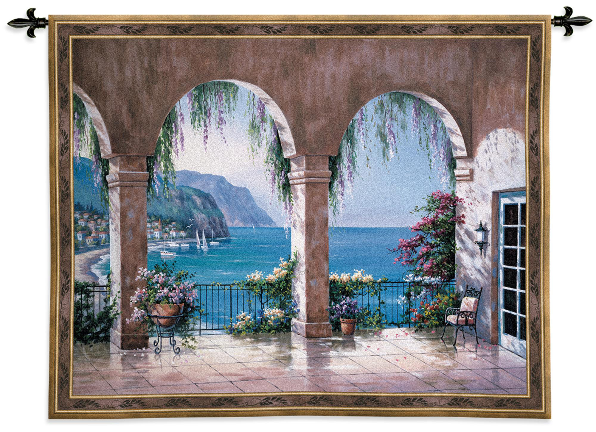 Fine Art Tapestries Cityscape, Landscape, Seascape Mediterranean Arch ...