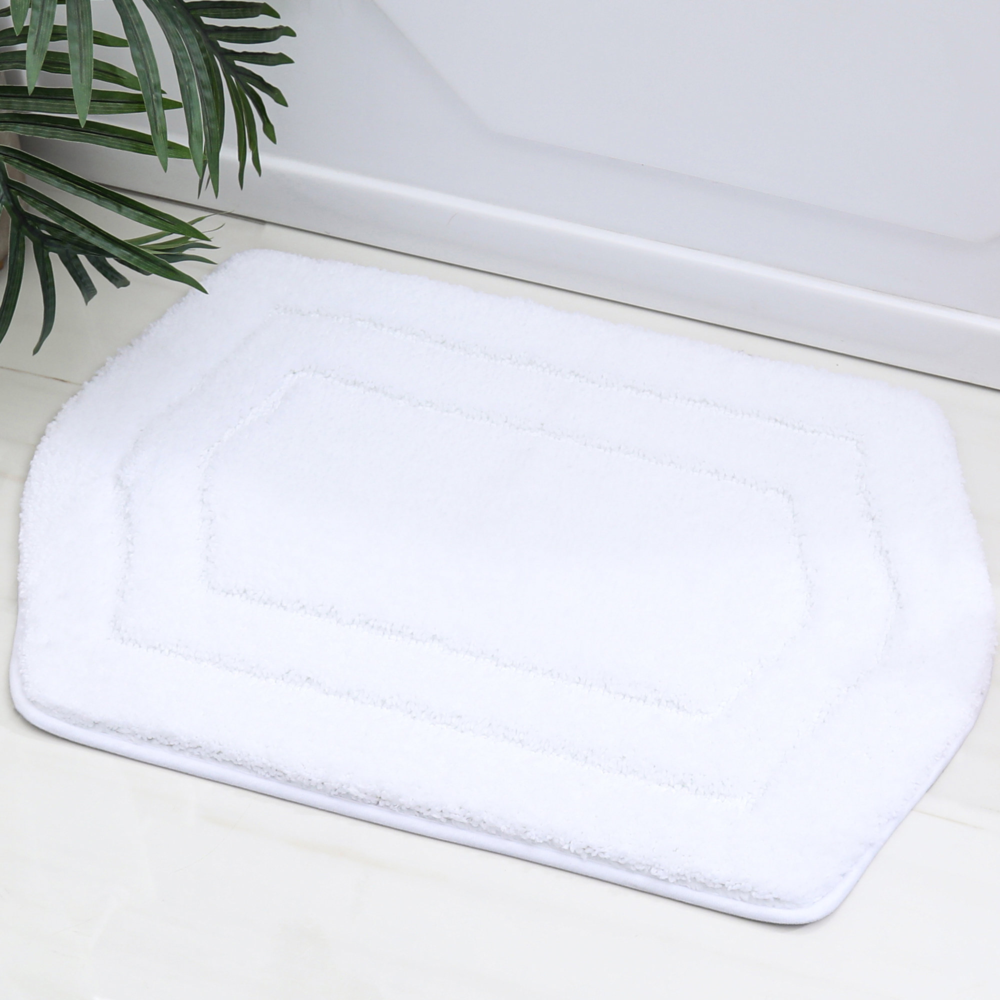 Ebern Designs Shilynn Bath Rug with Non-Slip Backing & Reviews | Wayfair