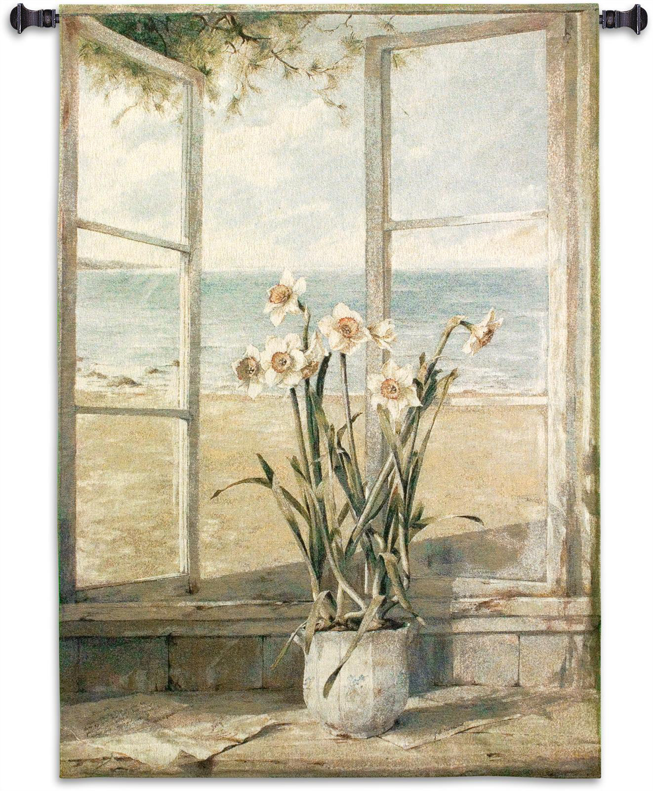Fine Art Tapestries Classical Ocean Narcissus by Fabrice De Villeneuve ...