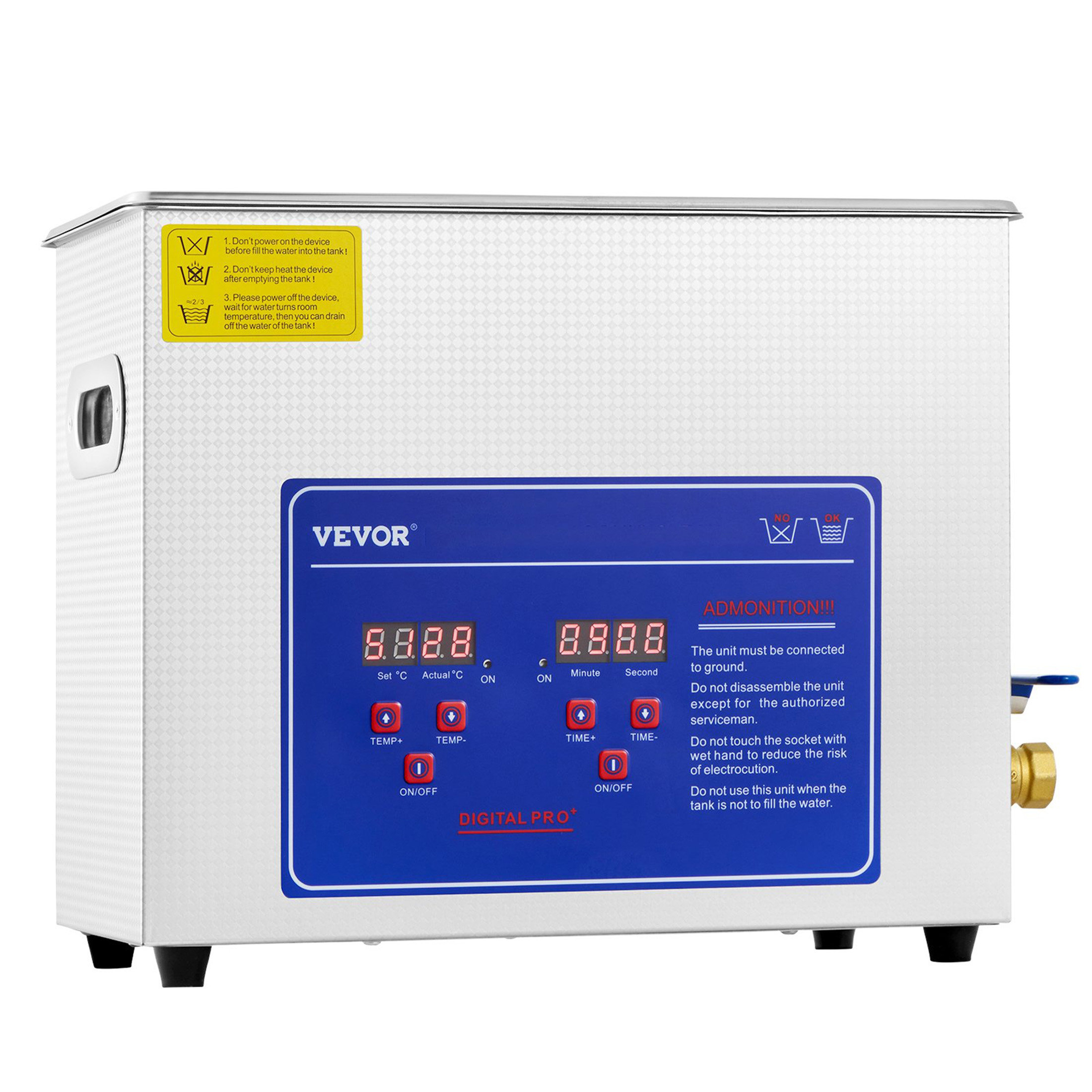HANGZHOUSHANGYI Commercial Ultrasonic Cleaner 6L Professional ...