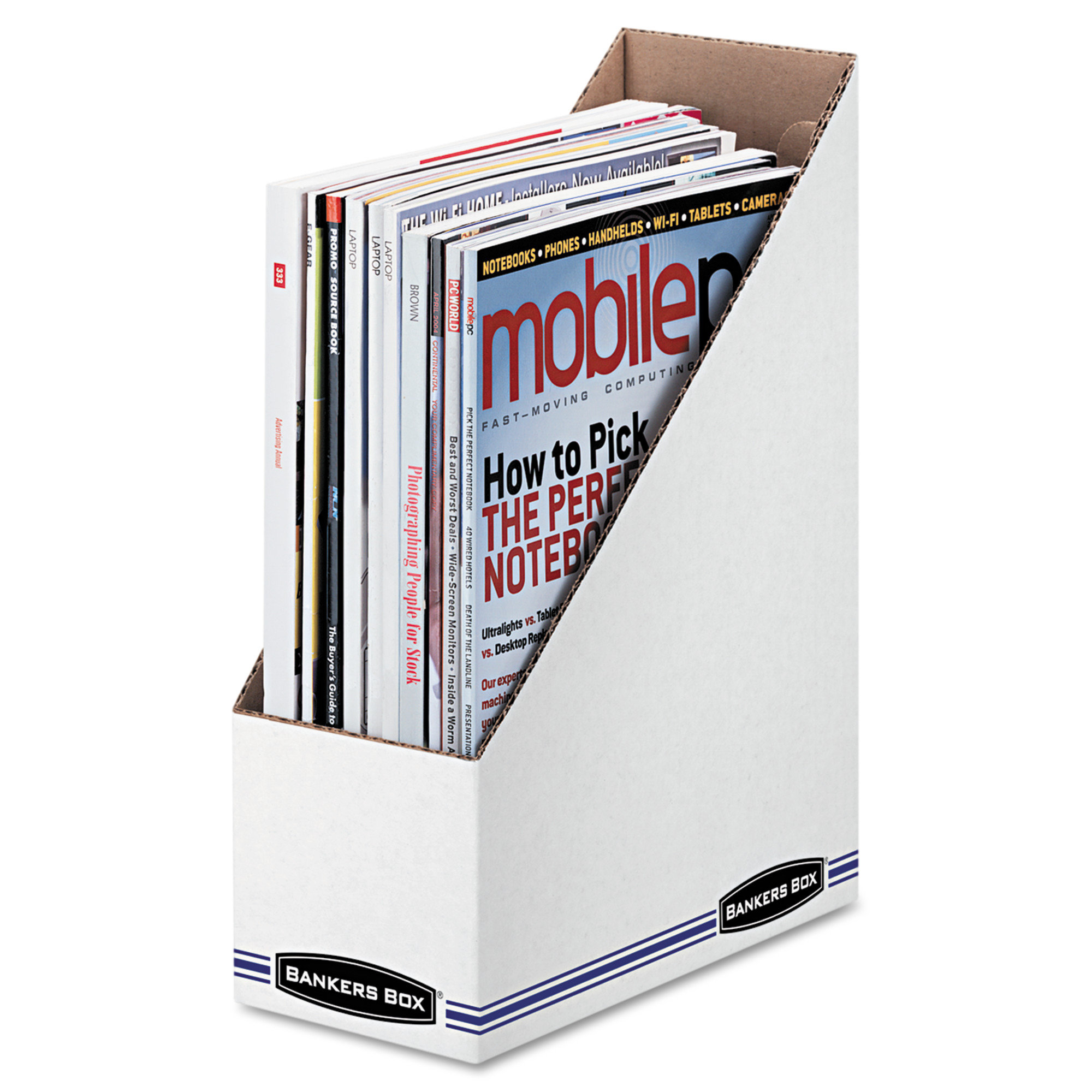 Bankers Box® File de magazines ondulée en carton, 3-7/8 x 9-1/4 x 11-3/ ...