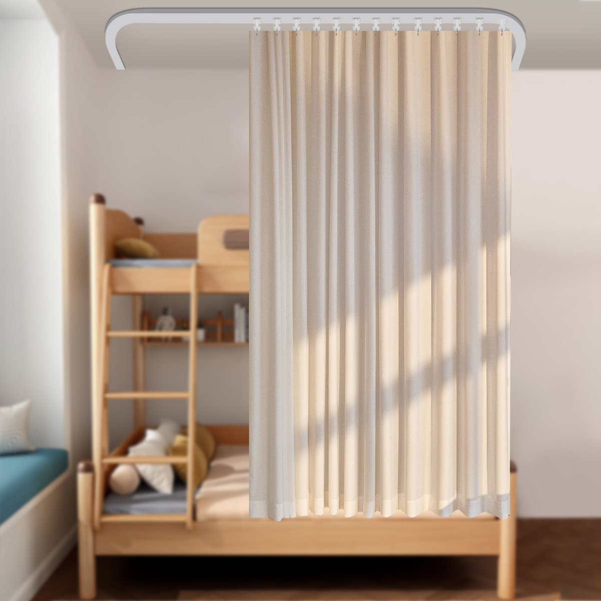 Hokku Designs Goti White Curtain Track & Reviews | Wayfair