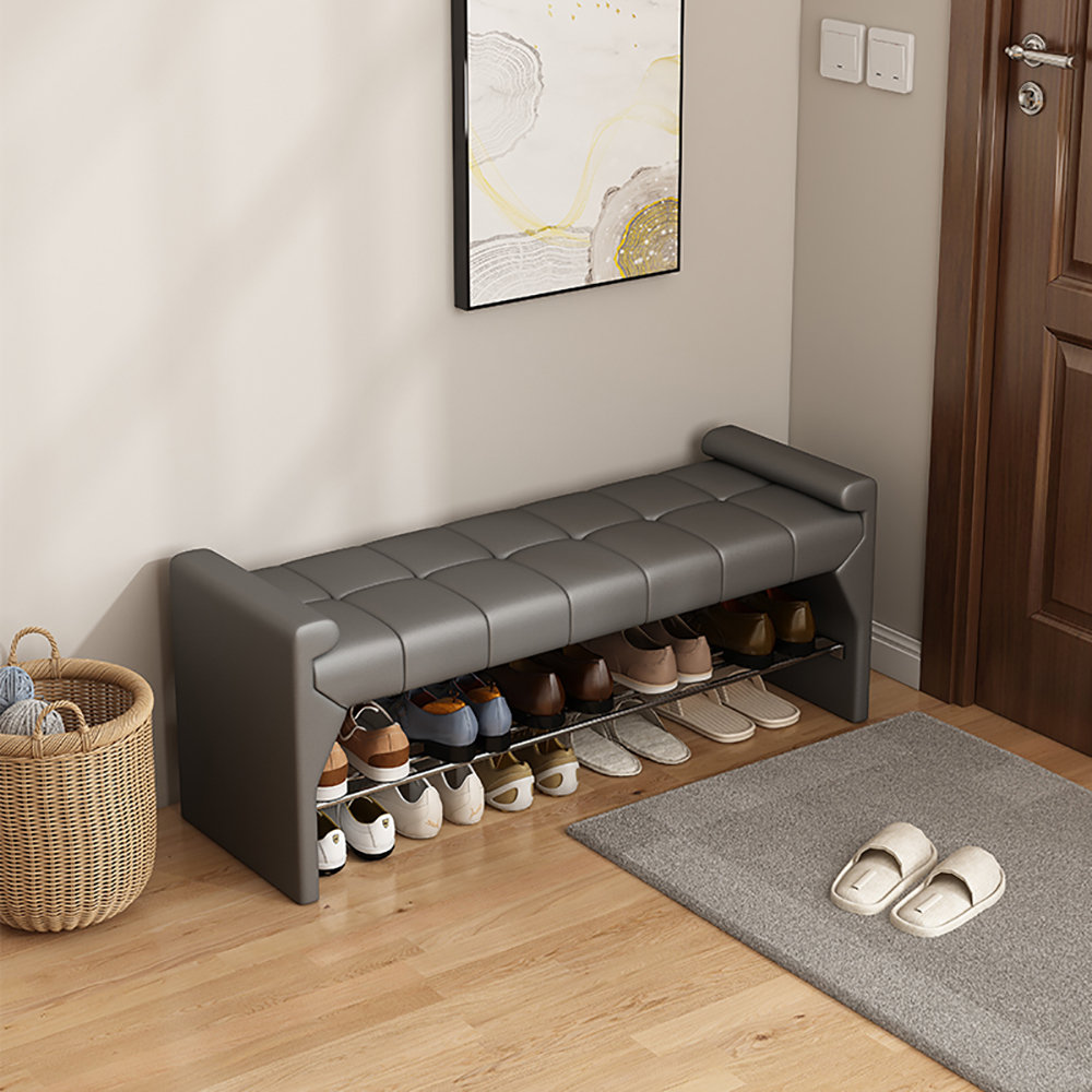 interanest 47.2in Shoe Changing Stool Shoe Storage Stool | Wayfair