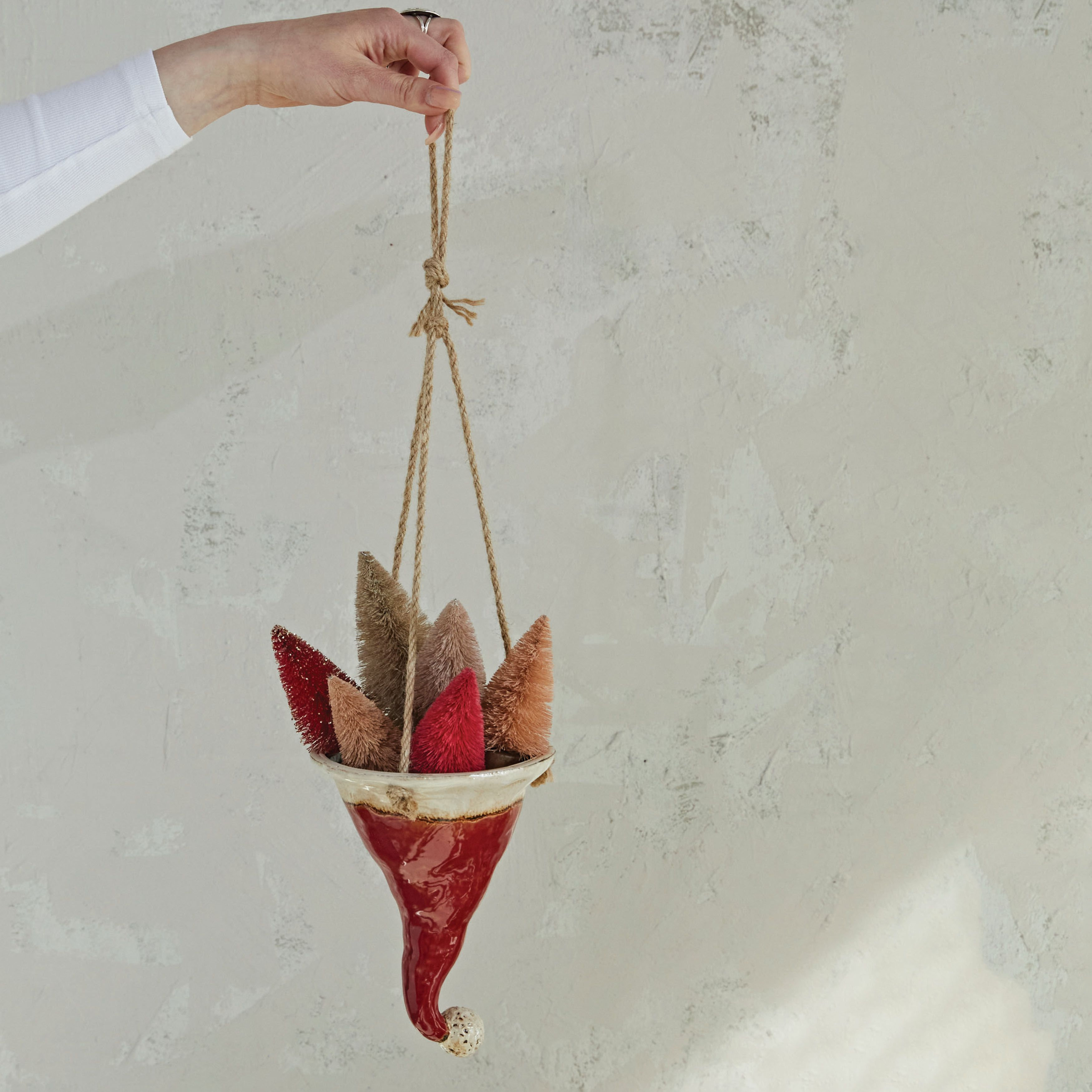 Trinx Ingberg Stone Hanging Planter | Wayfair