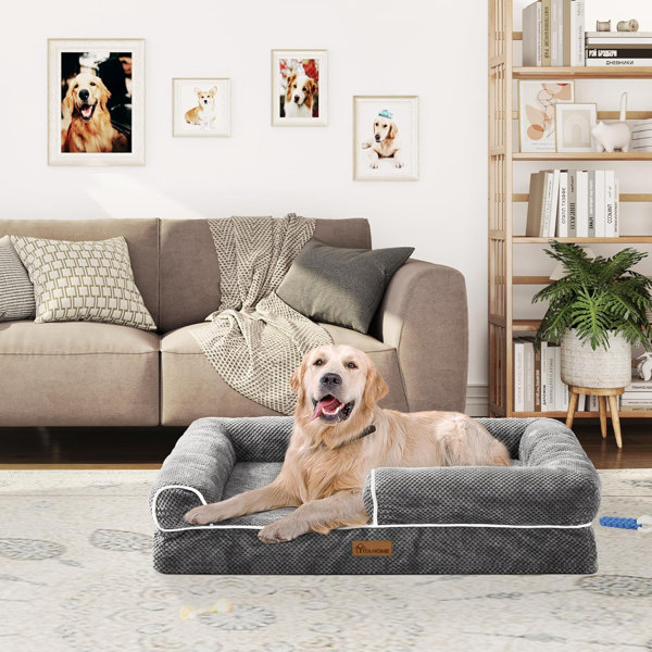 Balconera Bolster Grey Dog Bed | Wayfair.co.uk