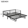 Trent Austin Design® Twin Metal Daybed with LED Light & Adjustable Pop ...