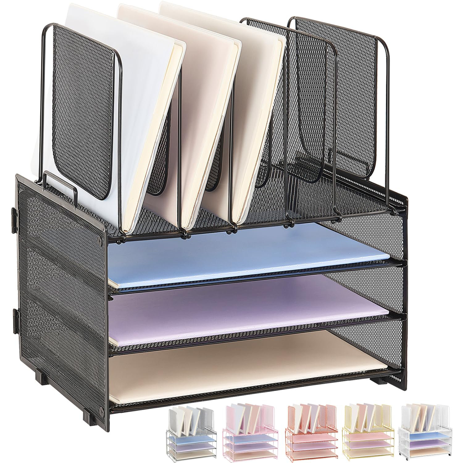 Rebrilliant Desk Organizers And Accessories, 3-Tier Paper Organizer ...
