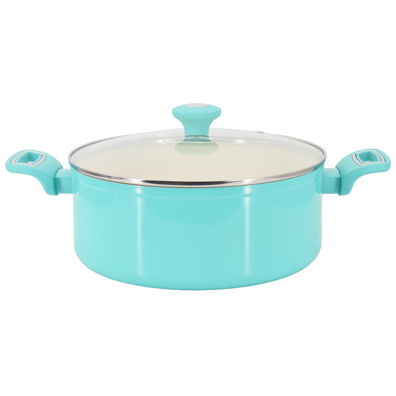 Martha Stewart Everyday Rexford 8 Piece Ceramic Nonstick Aluminum ...