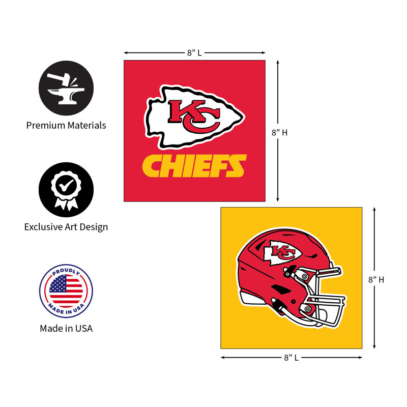 Evergreen Enterprises, Inc Kansas City Chiefs Moveable Wall Tile Signs ...