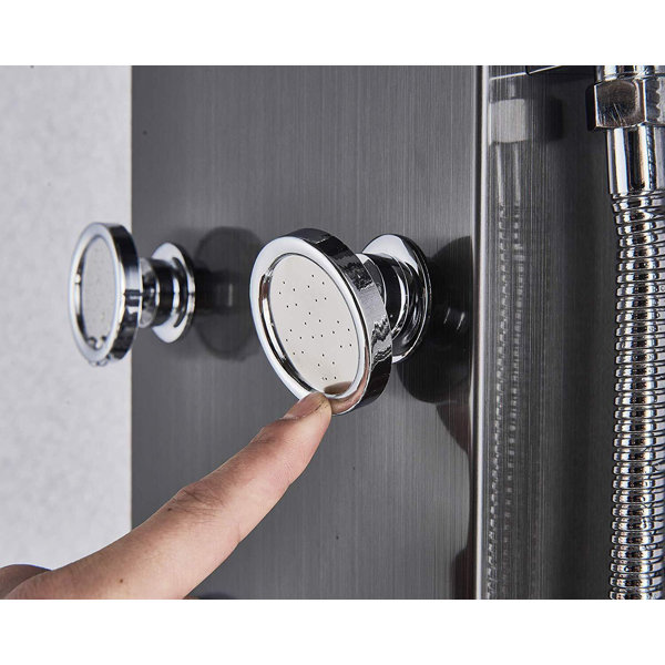Senlesen 43.7'' Shower Panel with Fixed Shower Head & Reviews | Wayfair