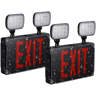 LEDVANS Led Exit Sign Light, Red Letter Exterior Battery Backup ...
