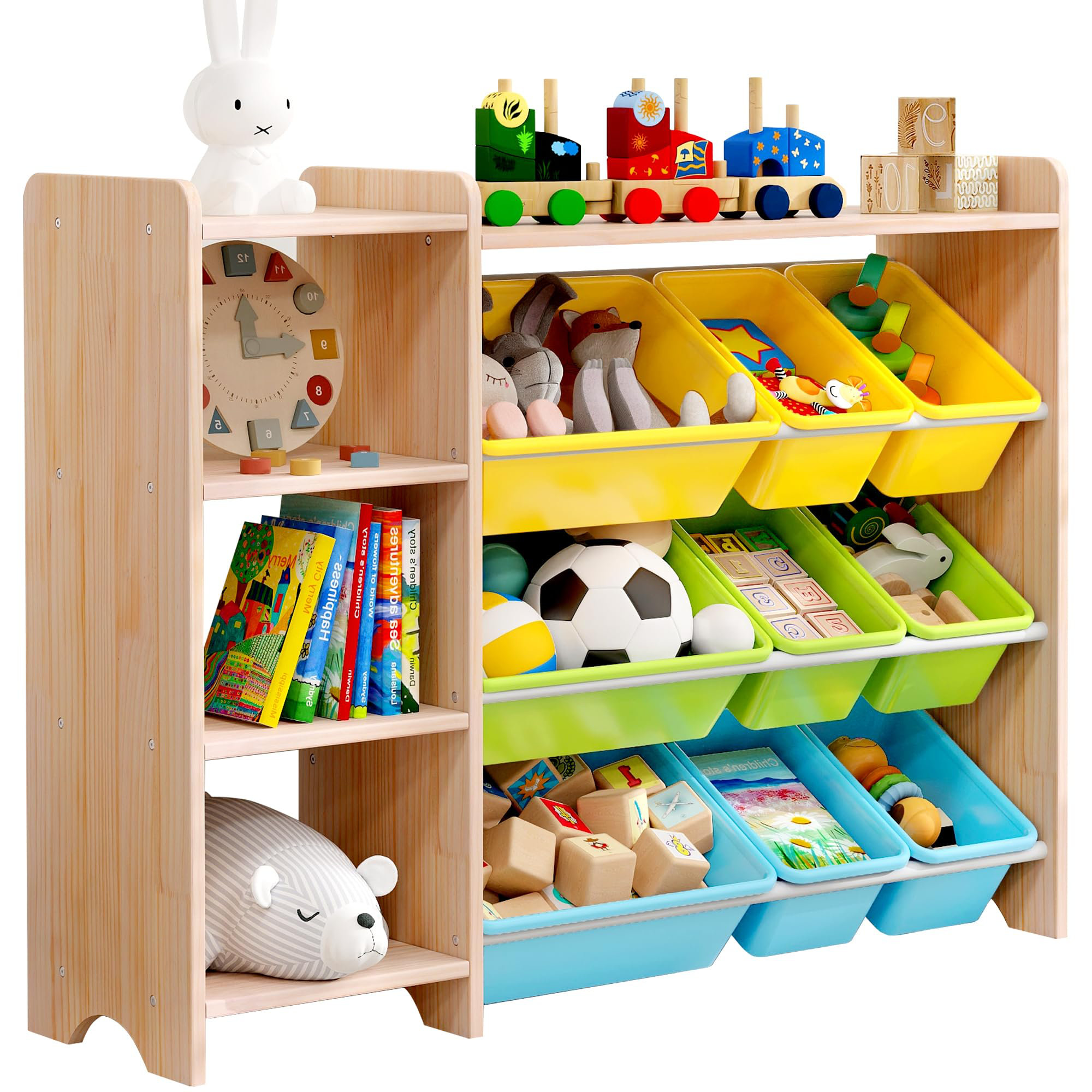 Isabelle & Max™ 100% Solid Wood Toy Storage Organizer | Wayfair