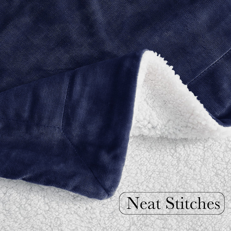 IMPERIAL HOMEWARE LONDON LIMITED Sherpa Fleece Fur Thick Reversible ...