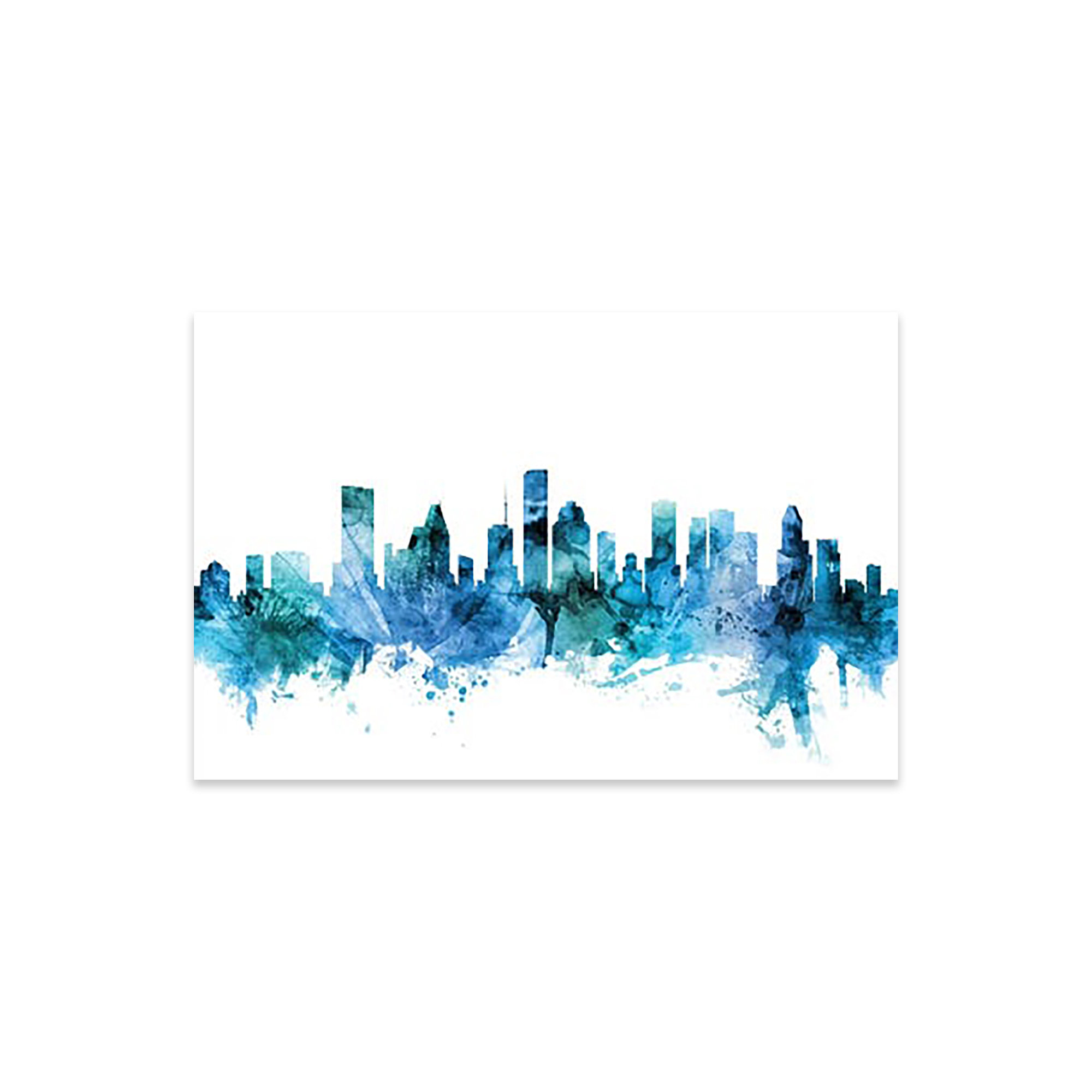 Latitude Run® Houston, Texas Skyline Print On Acrylic Glass - Wayfair ...