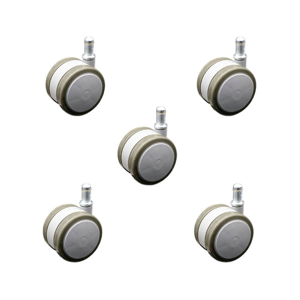 Service Caster 2.375 Inch Soft Wheel Grip Ring Office Chair Casters Set ...