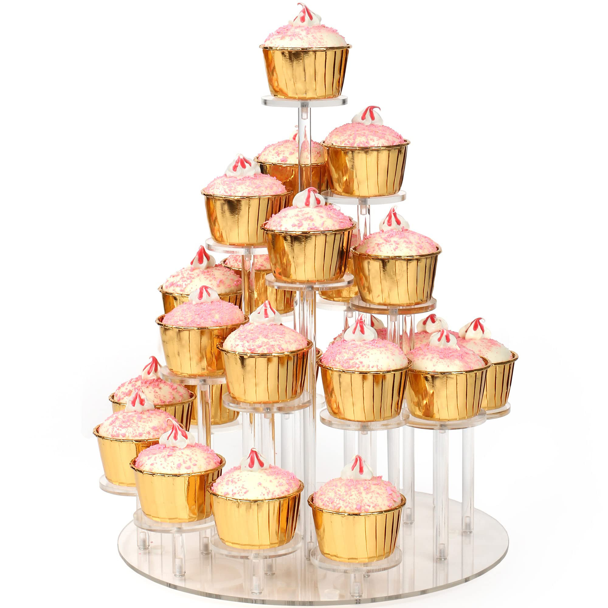 Latitude Run® Acrylic Cupcake Stand For 24 Cupcakes, Suitable For ...