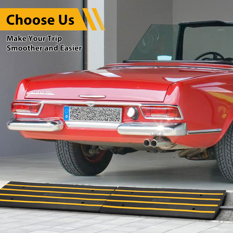 Yesurprise Rubber 23'' L Threshold Ramp | Wayfair