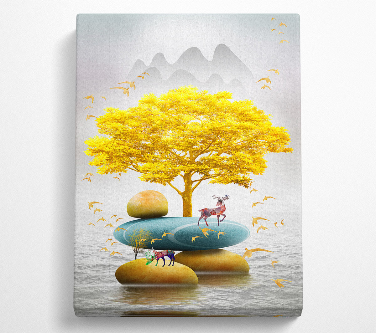 Alpen Home Stacked Stones Canvas Print | Wayfair.co.uk
