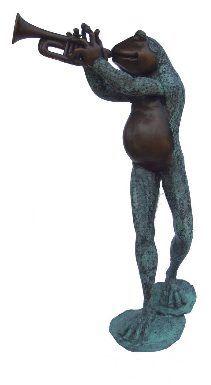 Trinx Frog Playing Trumpet Fountain - Wayfair Canada