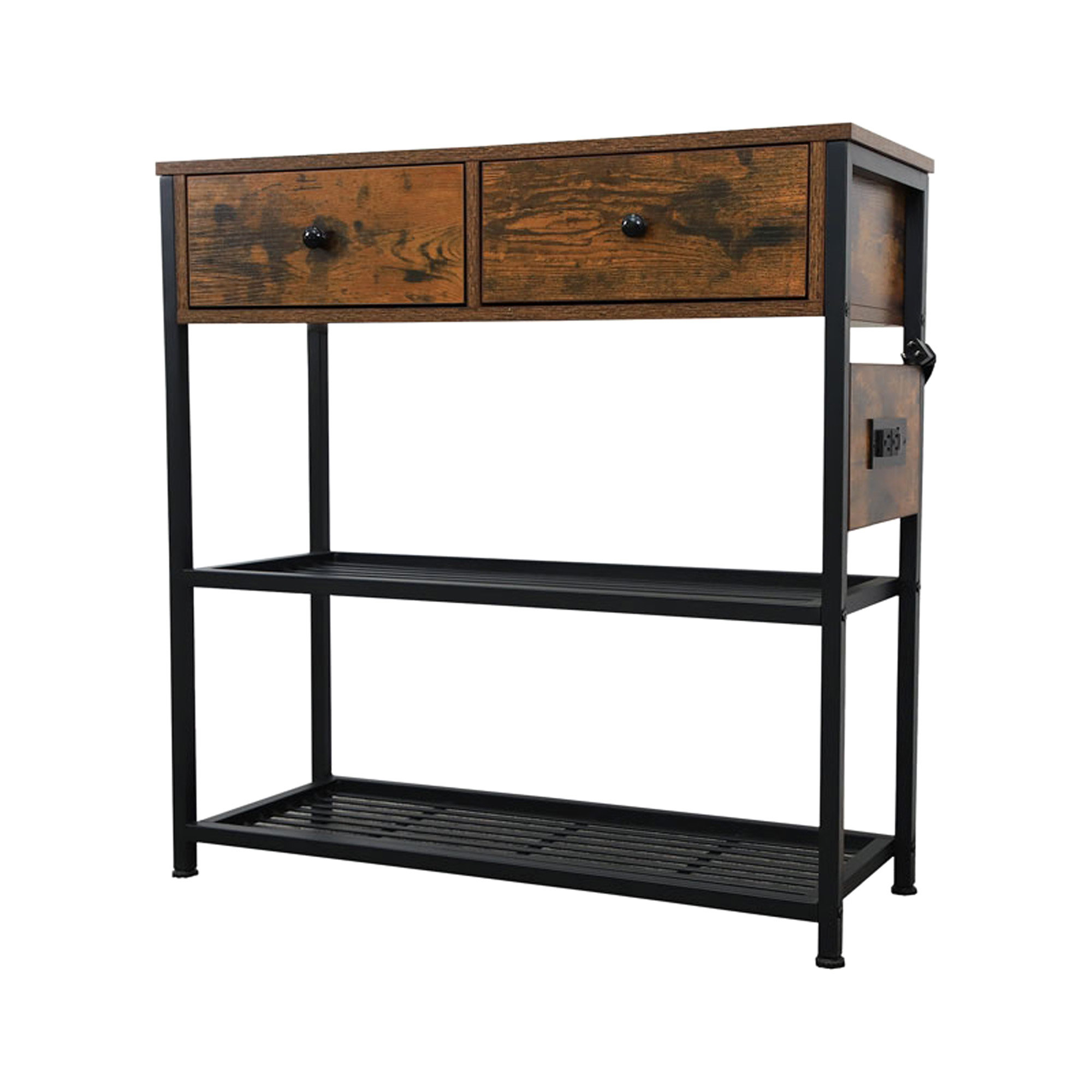 17 Stories Ultimate Entryway Console Table, Narrow Sofa Table With 2 ...