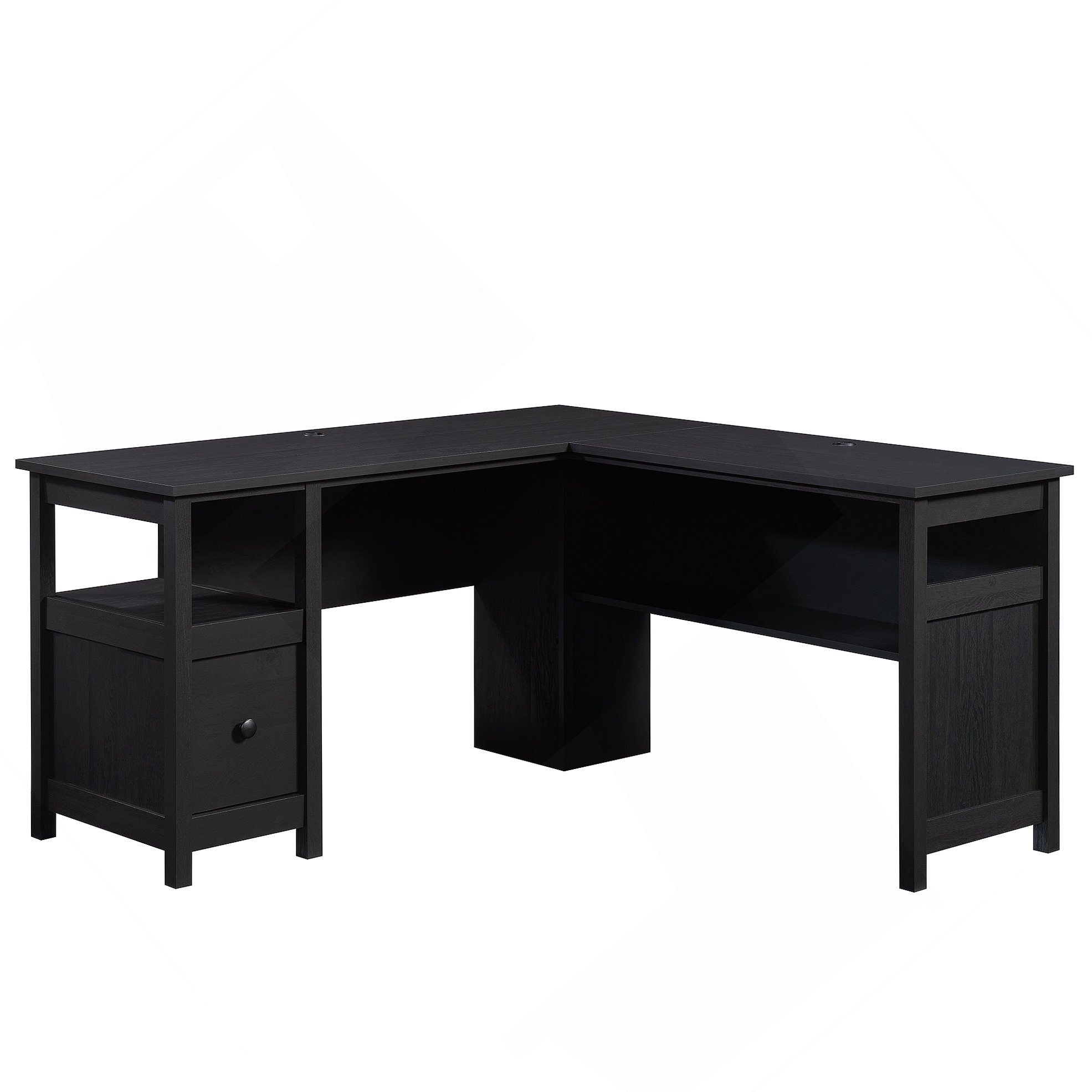 Latitude Run® L-Shaped Desk, Writing Desk, Office Desk With Drawer ...