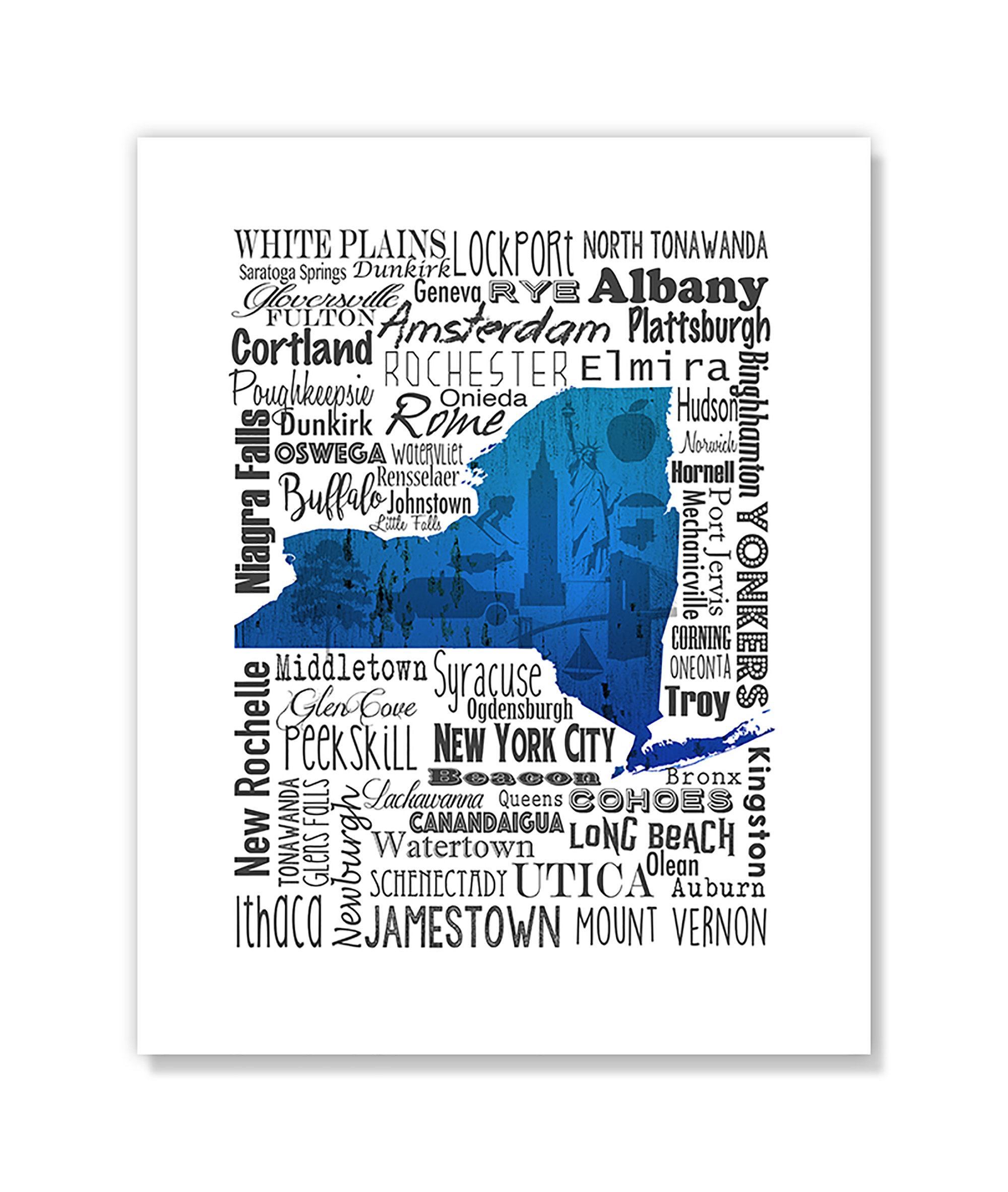 Casa Fine Arts State Your Name New York Rolled Print - Wayfair Canada
