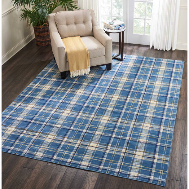 Union Rustic Huntur Plaid Rug & Reviews | Wayfair