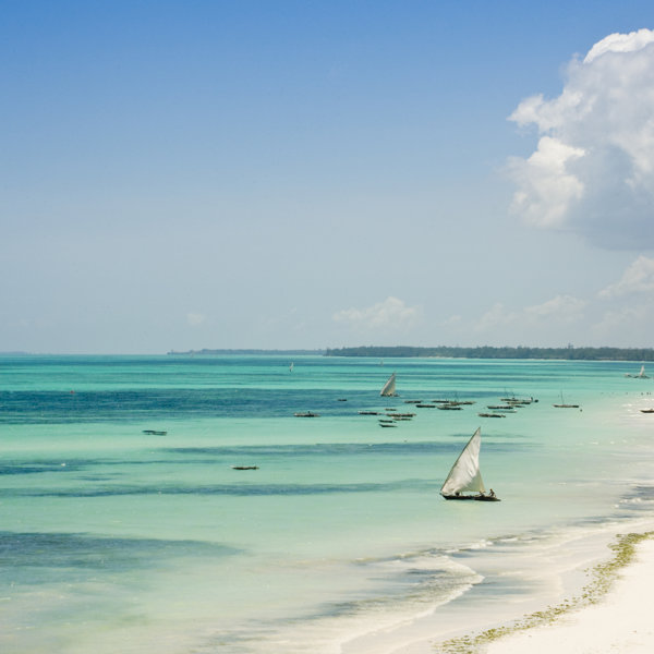 Breakwater Bay Indian Ocean by Andrew Linscott - Wrapped Canvas Print ...