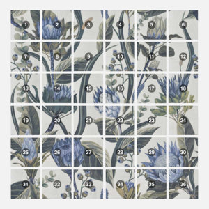 TileBar Angela Harris Wilder 7.87 In. X 7.87 In. Matte Porcelain Floor ...