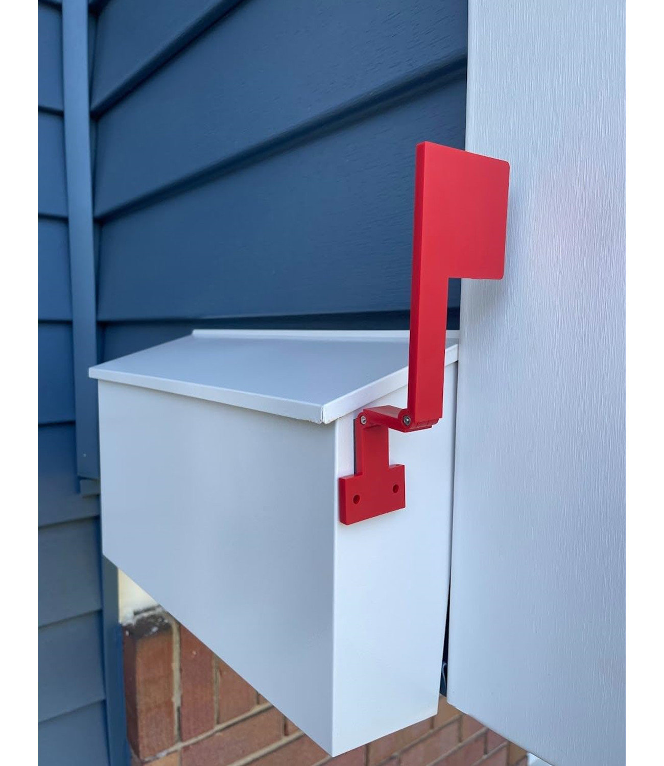 dVault Folding Wall Mount Mailbox Flag,180 Stick-On Flag For Vertical ...