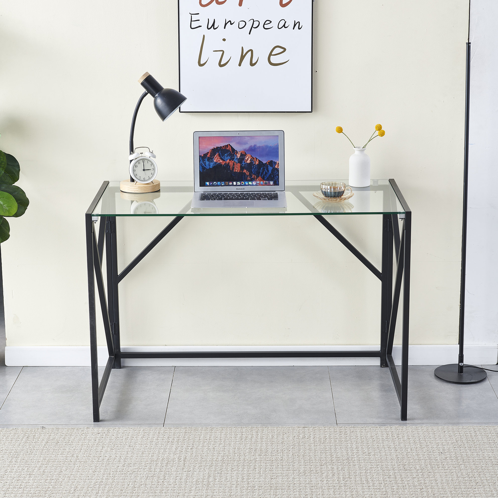 Ebern Designs Todmorden 43.31'' W Rectangle Computer Desk | Wayfair