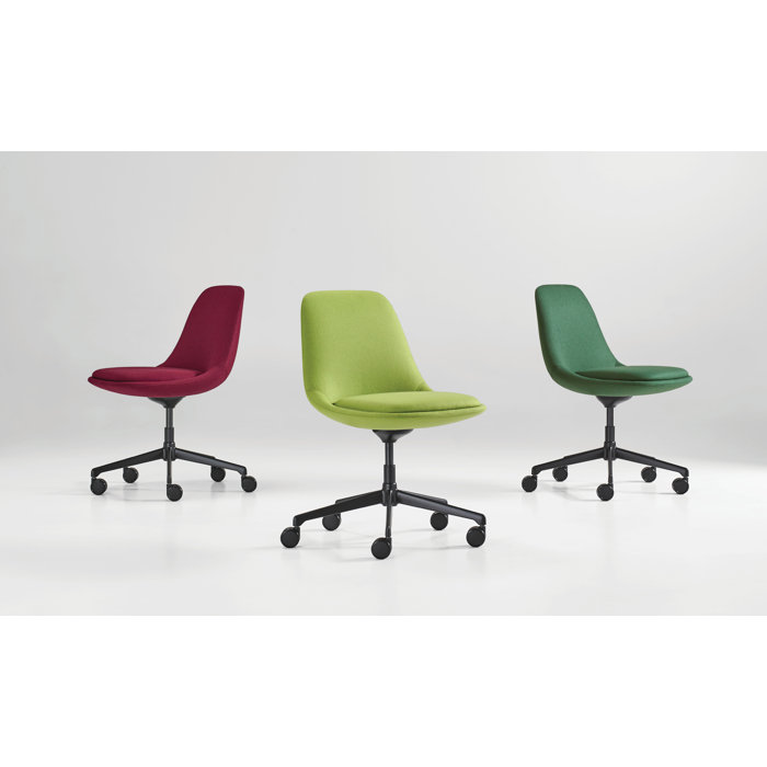 Bernhardt Design Chloe Genuine Leather Task Chair | Perigold