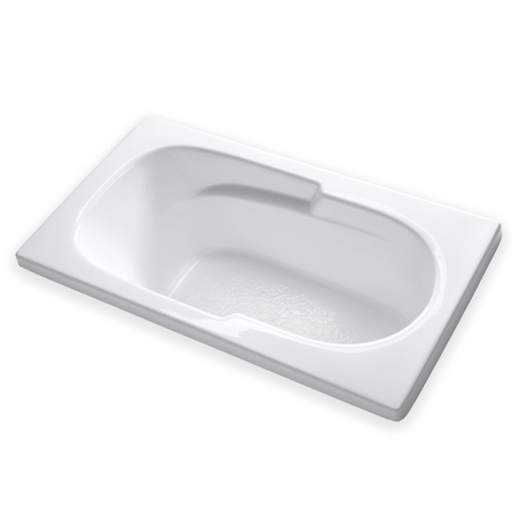 Carver Tubs 60'' x 32'' Drop-In Soaking Acrylic Bathtub | Wayfair