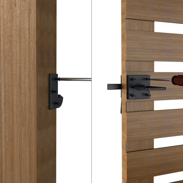 JUBEST Self Locking Gate Latch, Heavy Duty Double Side Gate Latches ...