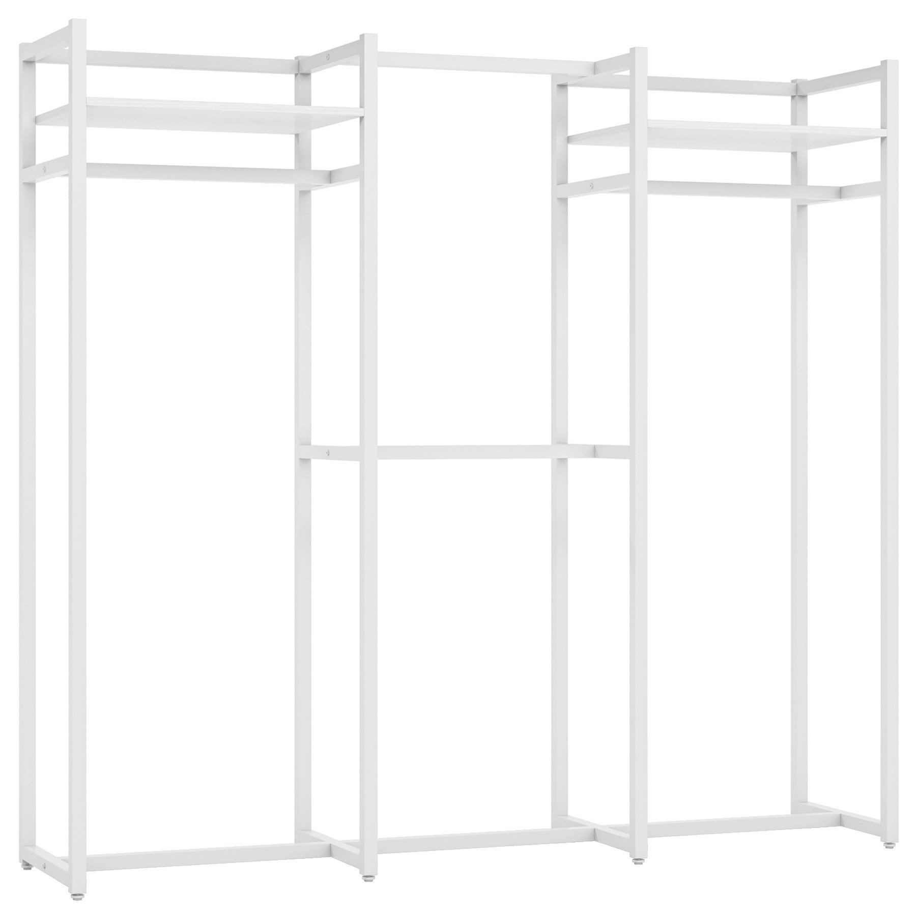 17 Stories Elizabe 70.08" Free Standing Closet Organizer With Hanging ...