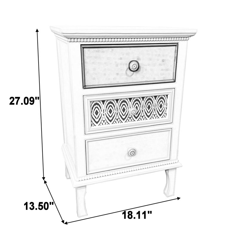 Bungalow Rose 3 - Drawer Accent Chest | Wayfair