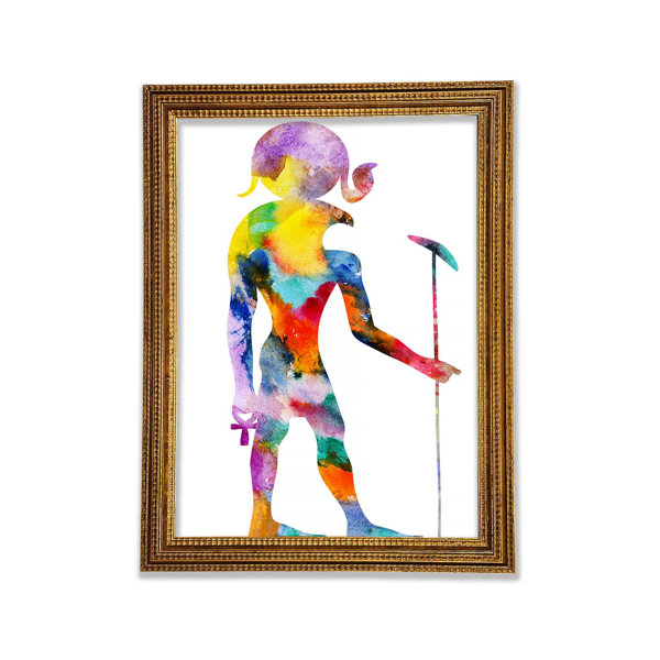 Happy Larry Egyptian God Horus Framed Print | Wayfair.co.uk